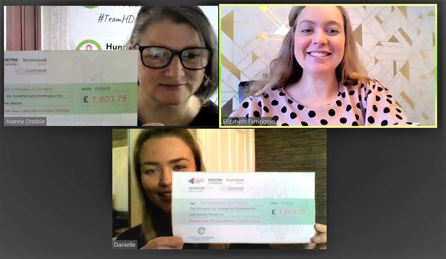 Virtual Cheque After Charity Success | Sciontec